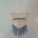 Custom Embroider Name Banner Wall Pennant Canvas Banner Baby ...