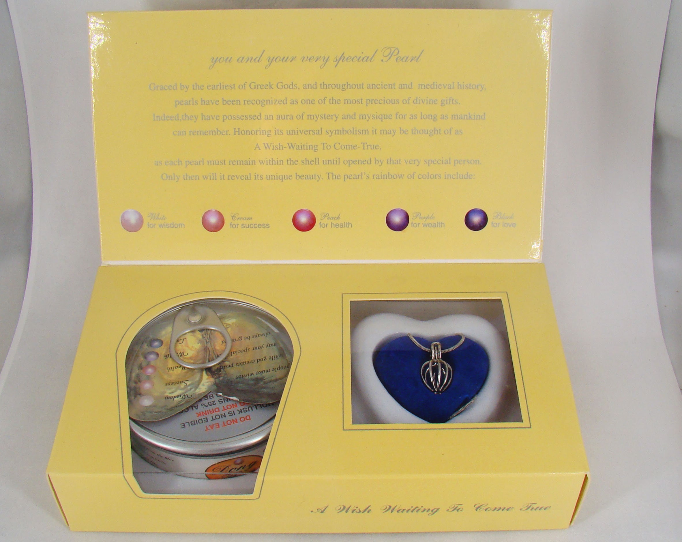 Dong Hui Pearl New in Box Unopened Collectible A Wish Waiting To Come True Caged Pearl Necklace 7
