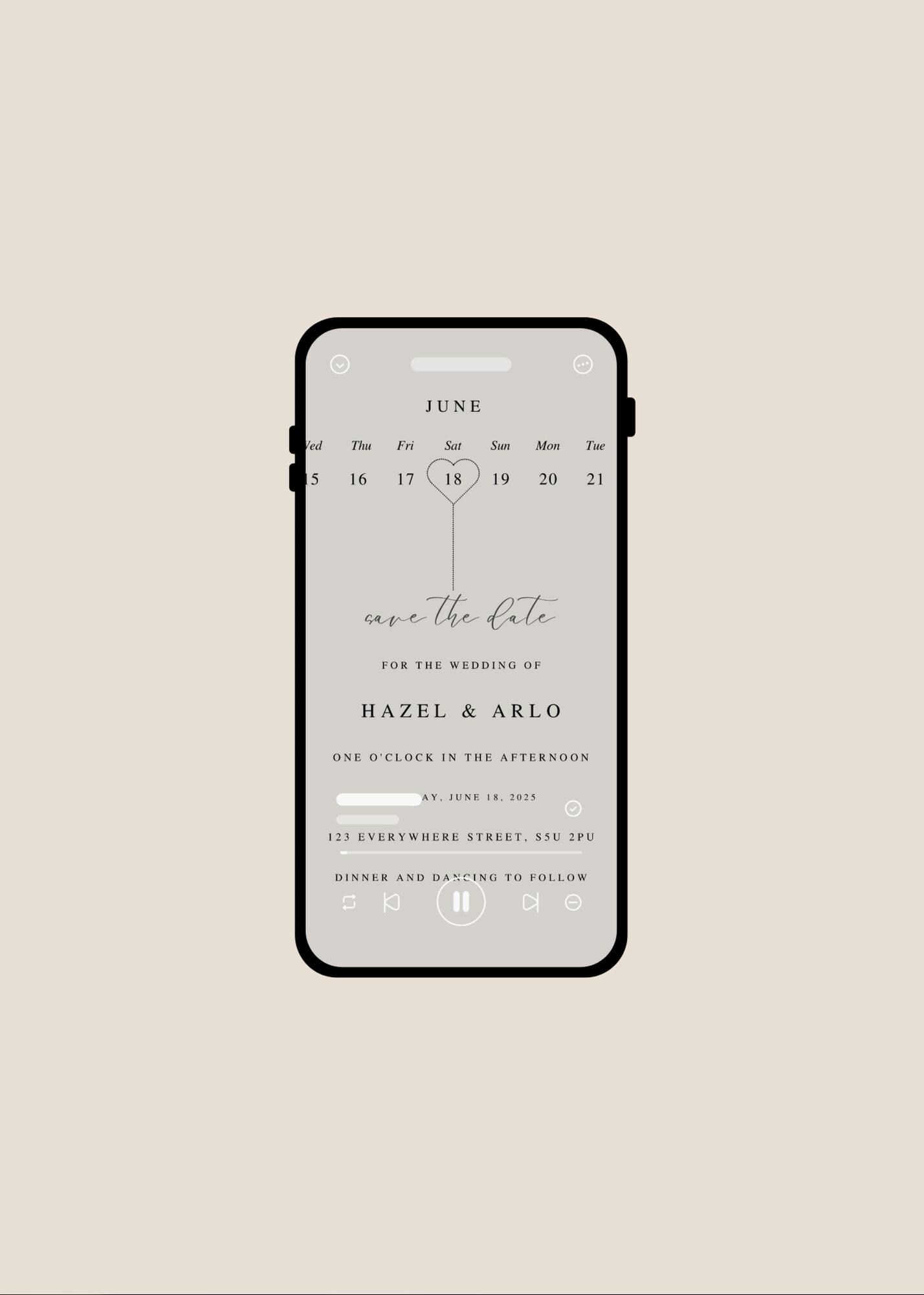 Editable Digital Wedding Save the Date Invitation - Etsy