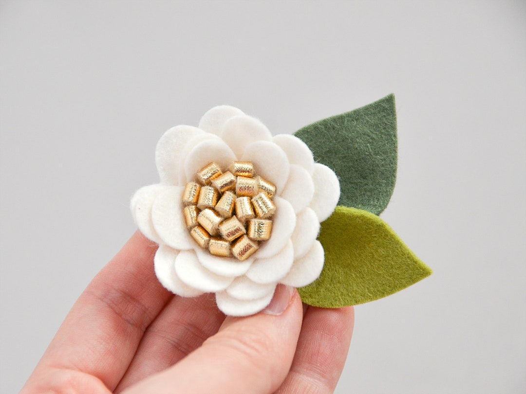 Girls Flower Hair Clip or Headband, Felt Flower Hair Clips, Fabric ...