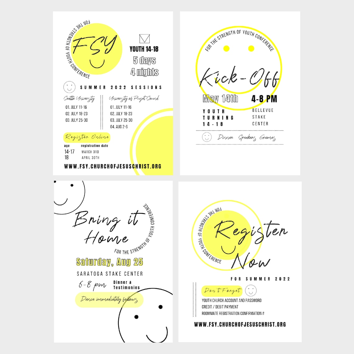 5x7 FSY LDS Youth Flyer Printable 4 Flyers for the Strength | Etsy