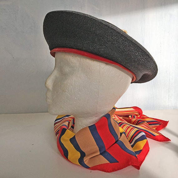 Vintage Straw Beret 1940-1950 - Gem
