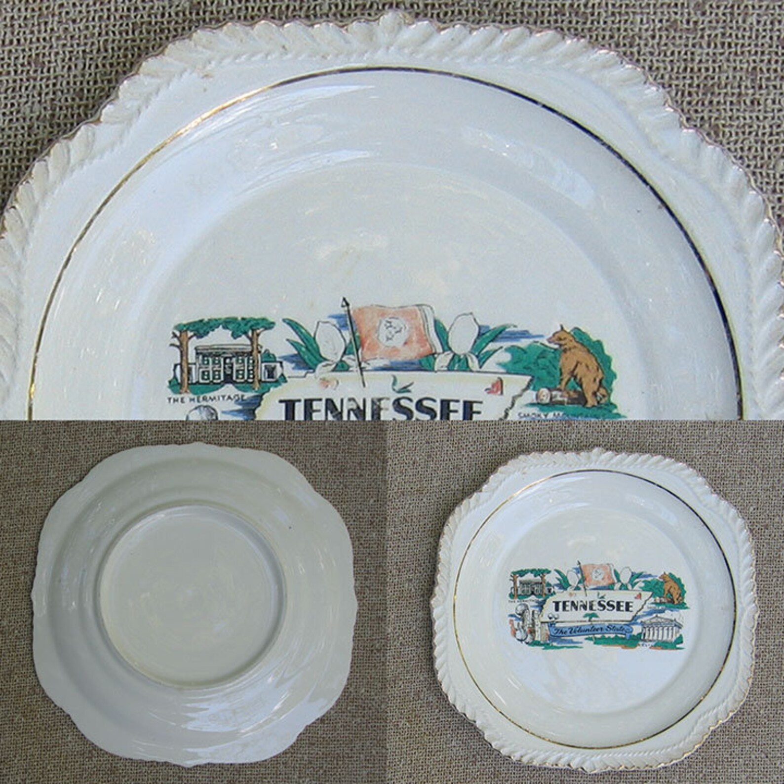 Vintage Souvenir State Plate TENNESSEE - Etsy