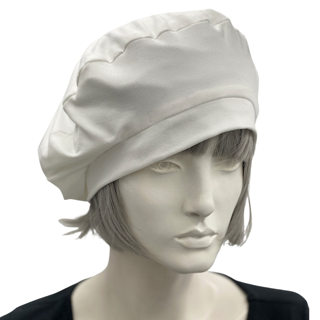 Slouchy Beret, off White, Beret Hats for Women, Size Medium Ready to ...