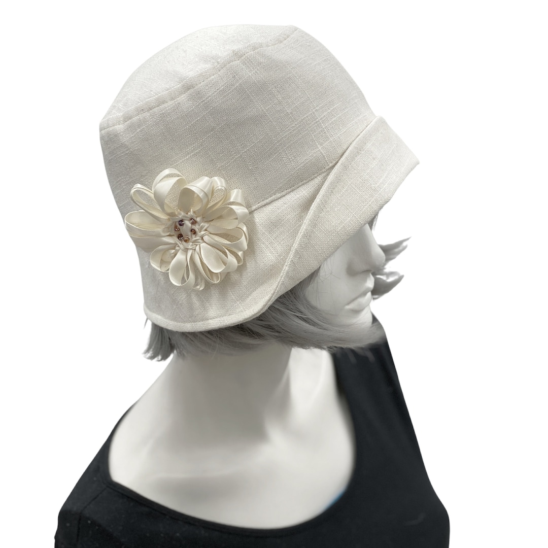Cloche Hut Frauen, Sommer Hut in Leinen wählen Sie Ihre Farbe ...