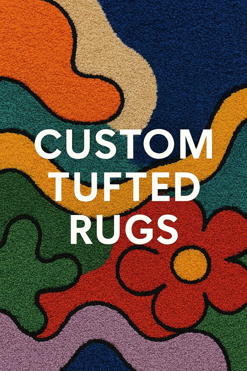 Custom Tufted Rug - Personalized Rug Art - Handmade Wall Hanging ...