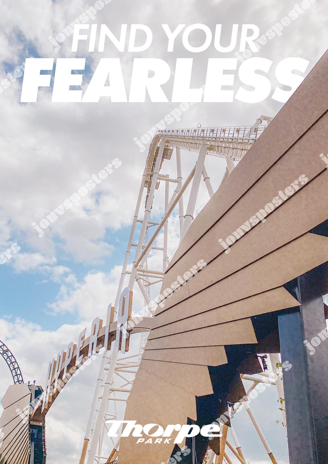 HYPERIA Poster I Thorpe Park I Theme Park Poster I Rollercoasters I ...