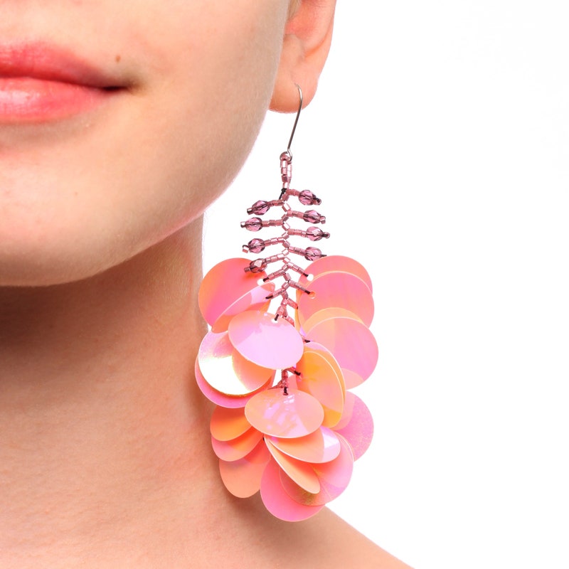 Pink Earrings - Etsy