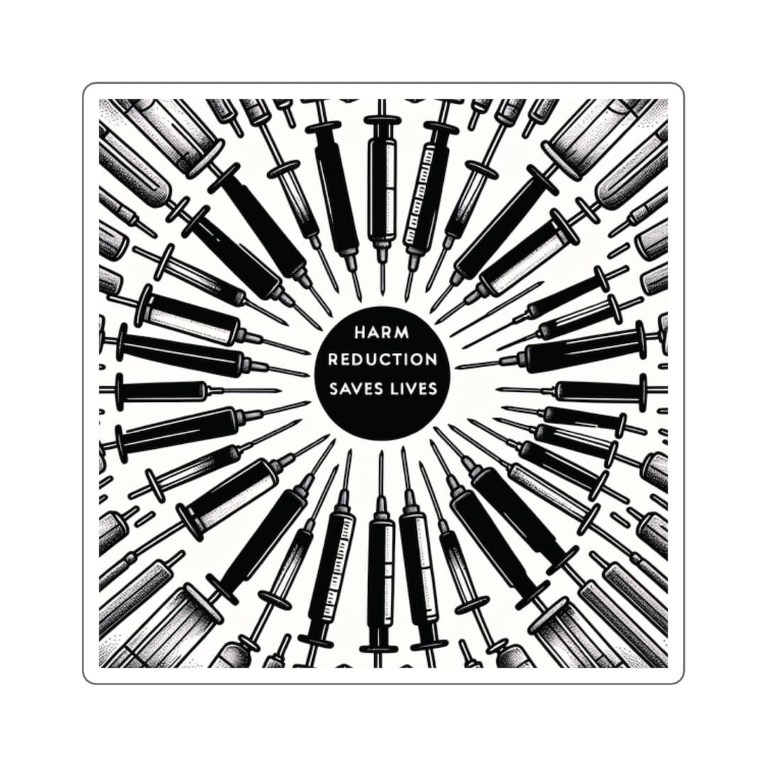 Harm Reduction Saves Lives Square Stickers - Etsy
