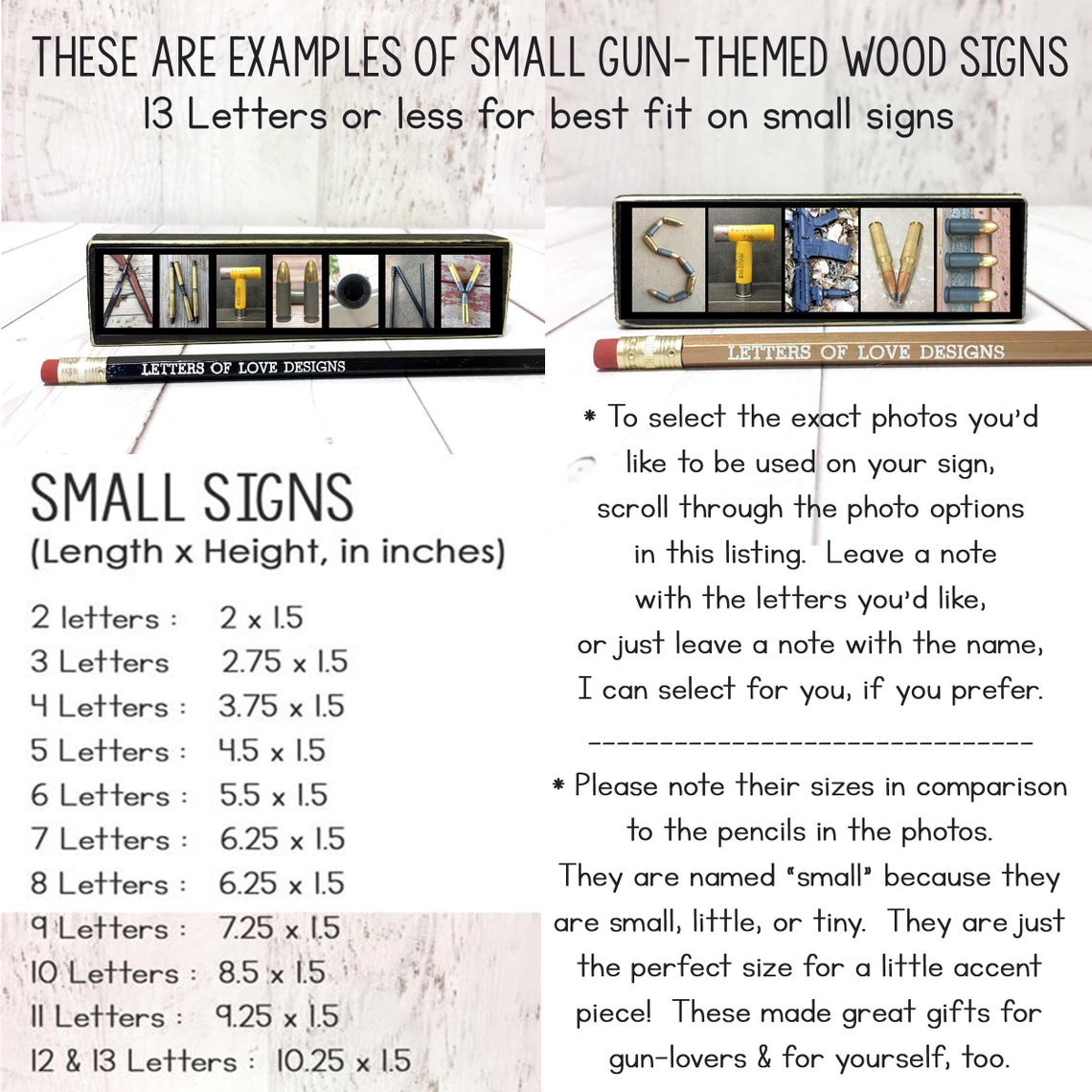 Gun Letter Art Custom Gun Last Name Sign Custom Gun Art - Etsy