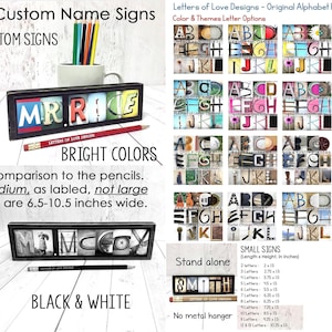 Teacher Gift, Custom Teacher Name Sign, Personalized Teacher Gift ...