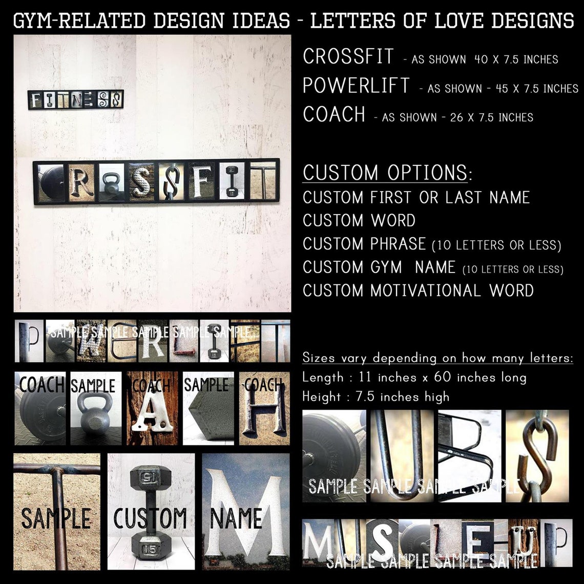 Crossfit Gift Crossfit Team Crossfit Sign Gym Wall Art Gym | Etsy