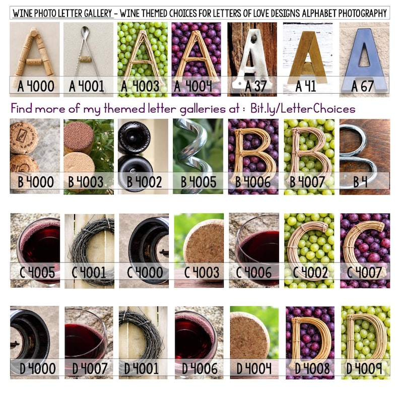 Custom Wine Letter Name Sign | Personalized Wine Photography Wood Art ...
