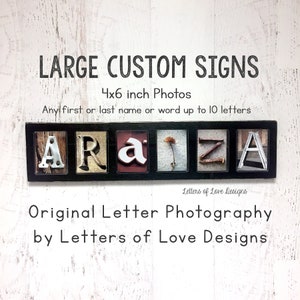 Alphabet Photography, Photo Letter Art, Letter Pictures, Photo on Wood ...