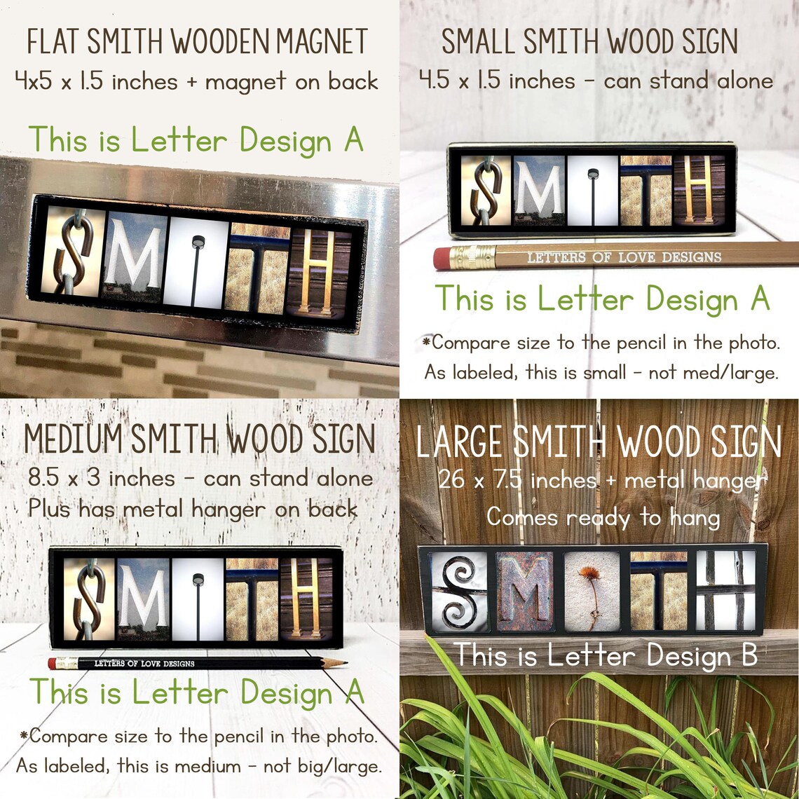 Smith Sign Smith Family Sign Smith Personalized Letter - Etsy