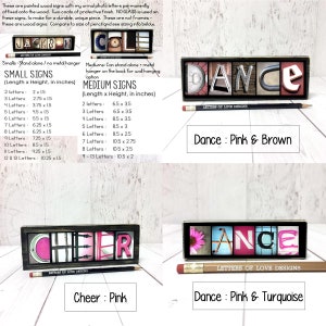 Dance Sign, Wood Sign, Dance Mom, Dancer Gift, Gift for Dancer, Tiny ...