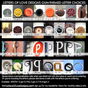 Gun Letter Art, Custom Gun Last Name Sign, Custom Gun Art Artwork, Gun ...