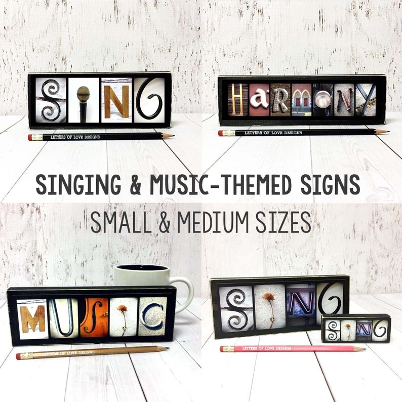 Sing Sign Music Teacher Gift Singer Gift Musician Gift | Etsy