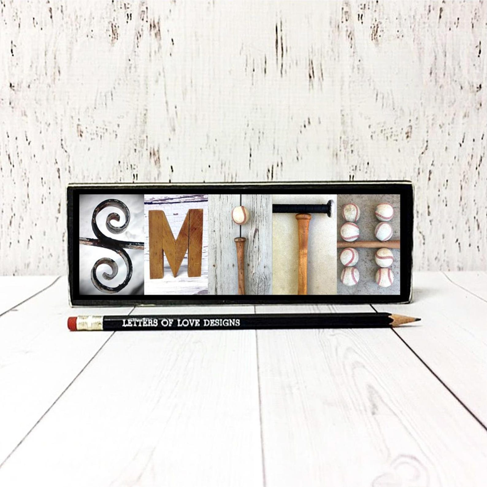 Smith Sign, Smith Family Sign, Smith Personalized, Letter Picture ...