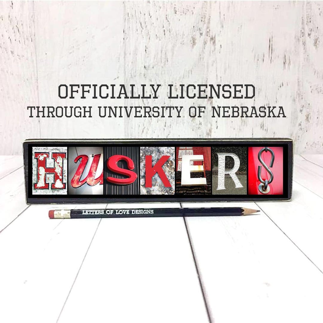 Huskers Sign, Officially Licensed University of Nebraska Huskers Gift ...