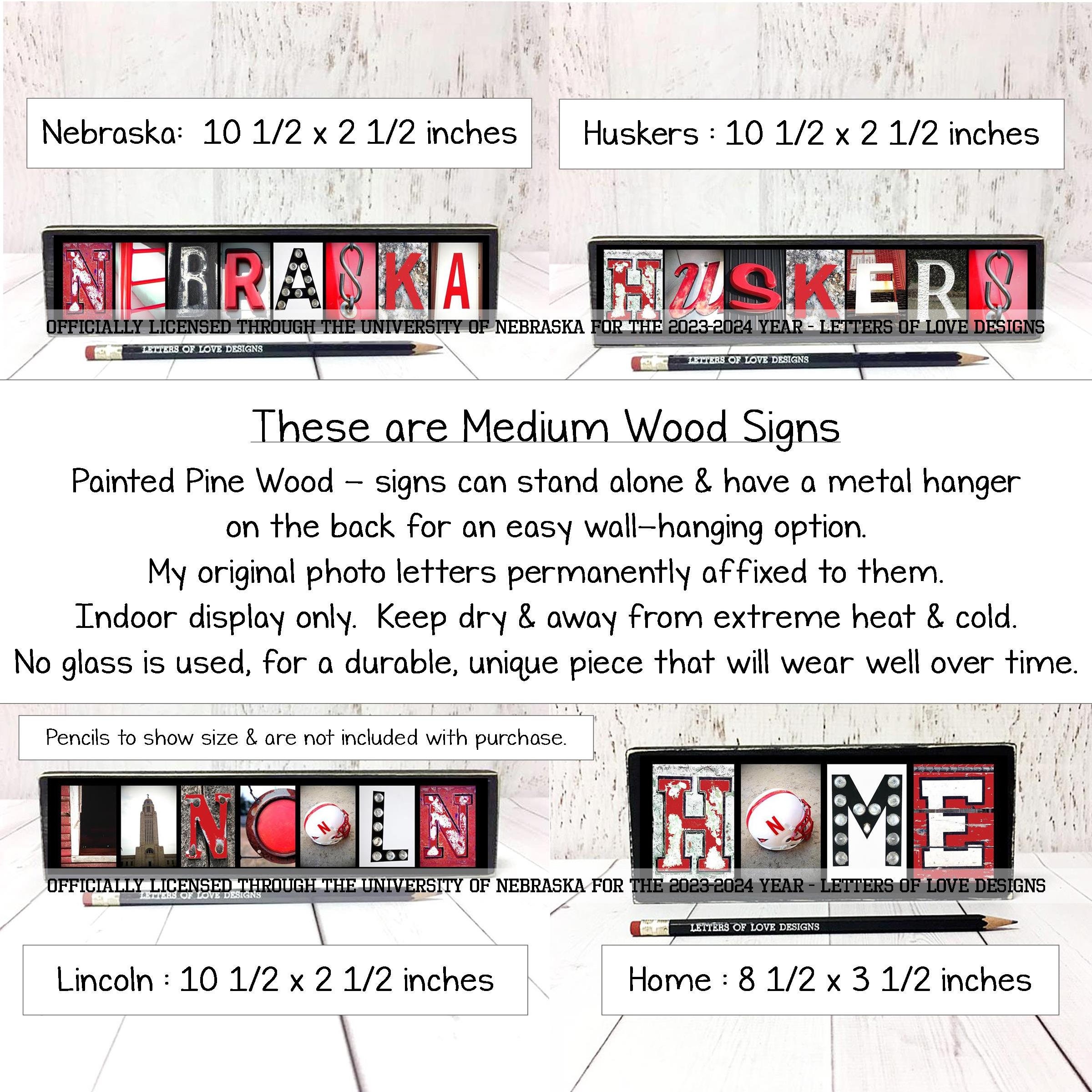 Huskers Sign, Officially Licensed University of Nebraska Huskers Gift ...