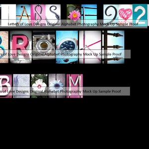 Custom Last Name Sign, Photo Letters Art, Personalized Home Decor, Last ...