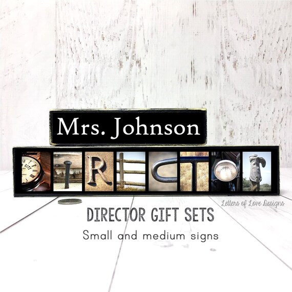 Director Gifts for Director Sign Director Name Plate Office | Etsy