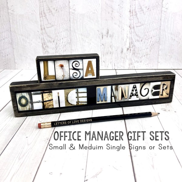 Office Manager Desk Sign - Etsy