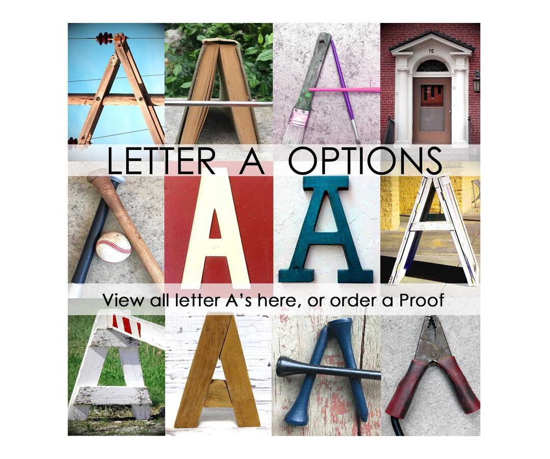 Letter A Choices, Sample Proof, NOT a Usable Digital Image, Mock Up ...