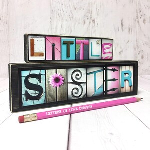 Sister Gift, Sisters Wood Sign, Big Sister Gift, Little Sister ...