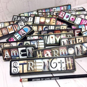 Word Art, Wooden Words, Wood Word Signs, Wood Words Tiny Words, Photo ...