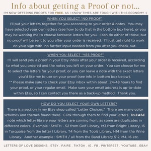 Custom Last Name Sign, Photo Letters Art, Personalized Home Decor, Last ...