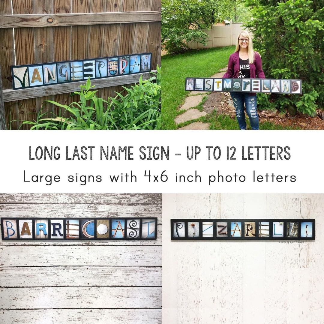 Long Last Name Sign Long Sign Large Name Large Sign Custom Etsy Long Last Name Sign Long Sign Large Name Large Sign Custom Etsy