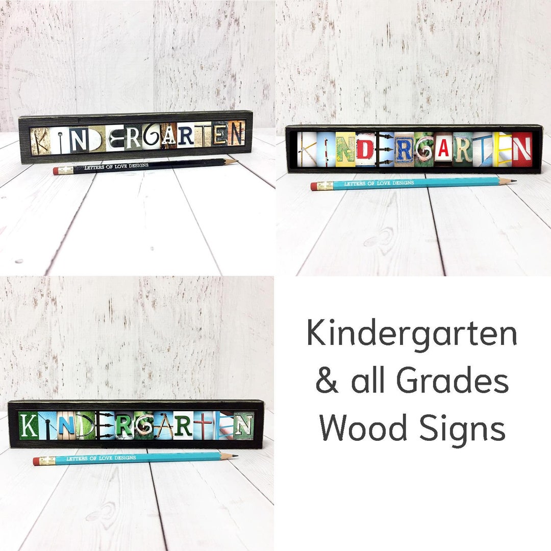 First Day of School Sign, Back to School Classroom Decor, Kindergarten ...