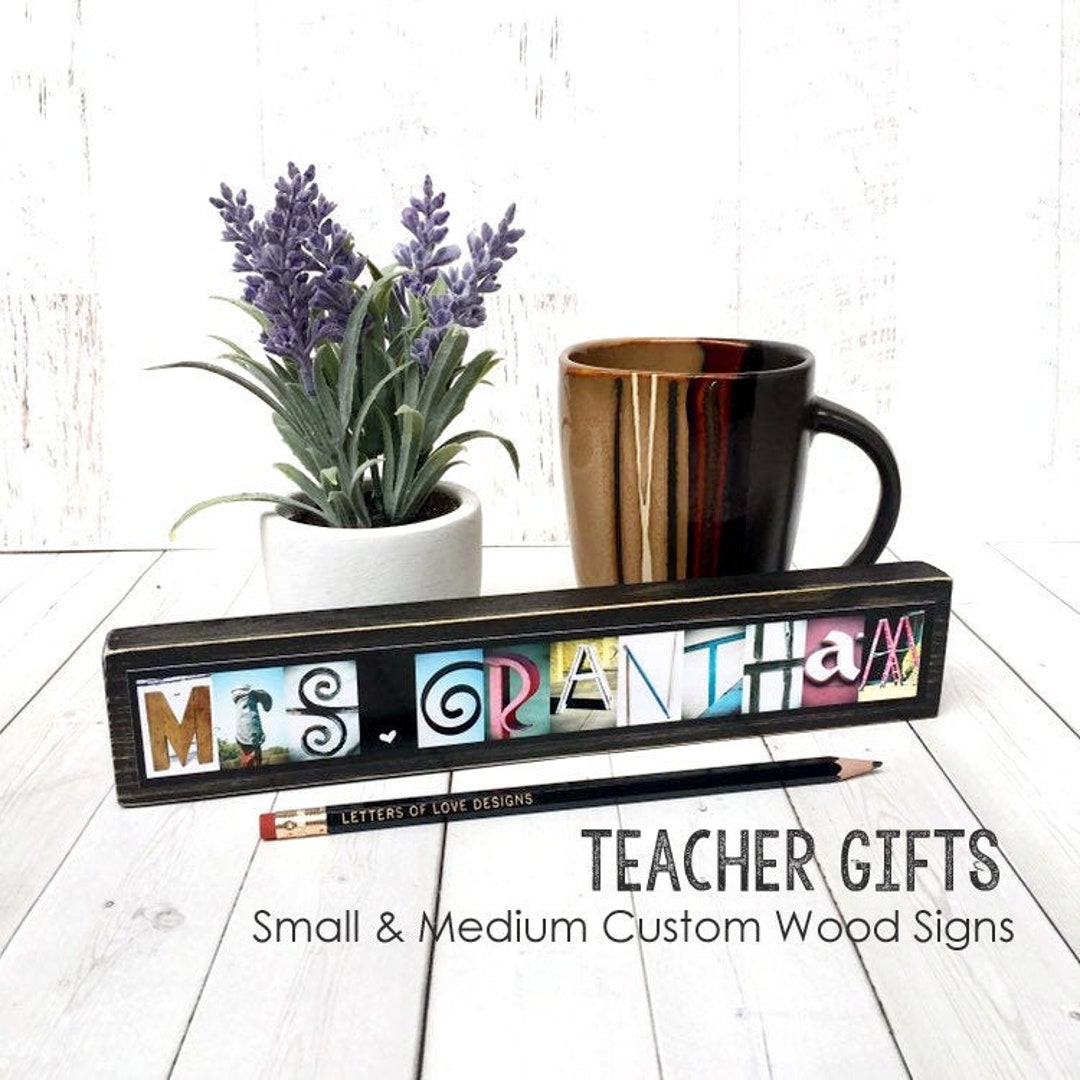 Classroom Decor, Personalized Teacher Name Sign, Custom Teacher ...