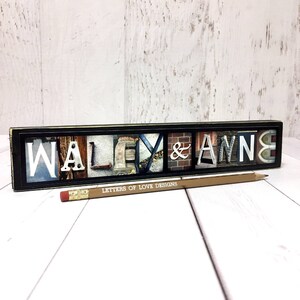 Custom Wedding Gift, Sign Personalized Wedding Gift, Custom Name Signs ...