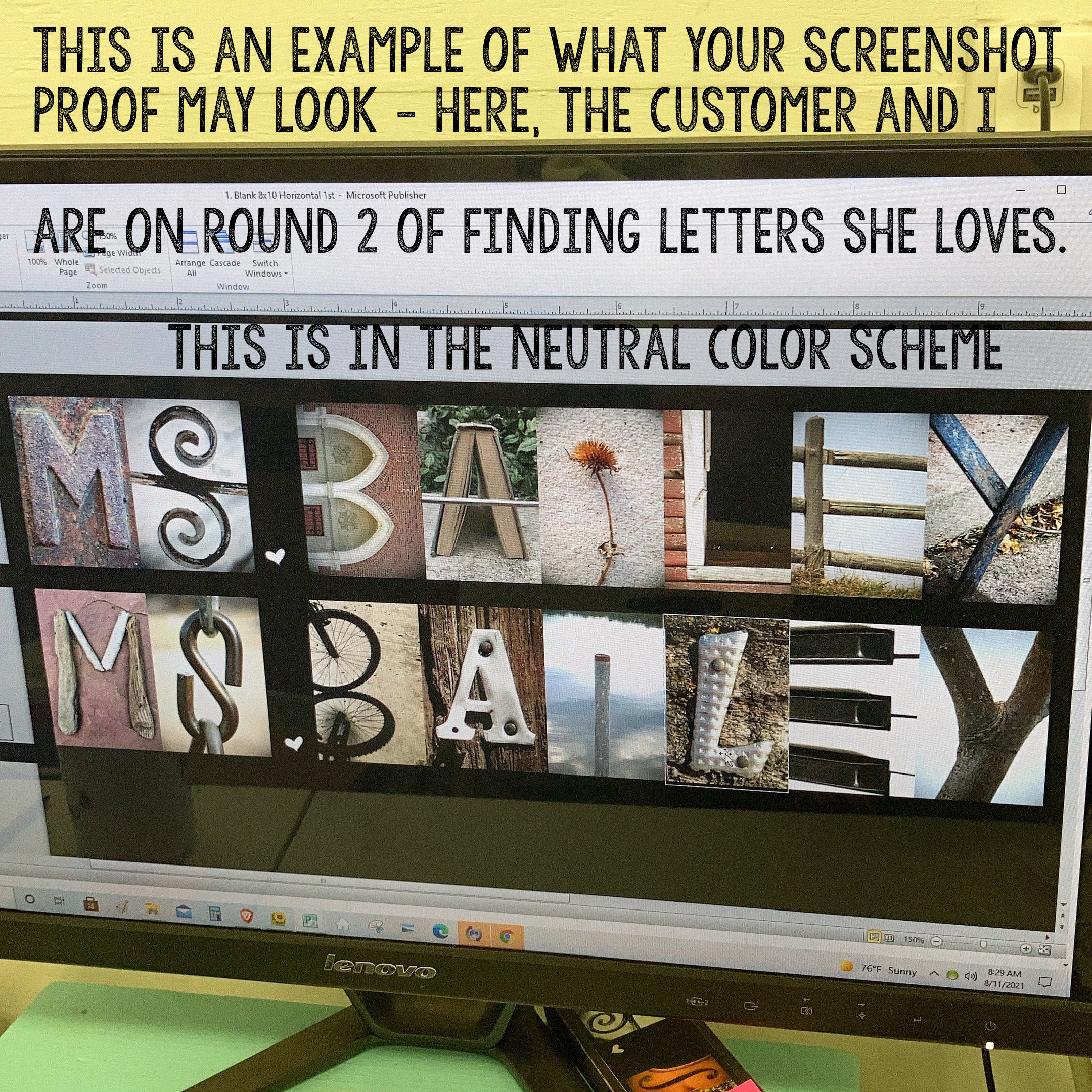 Photo Alphabet Letters | Custom Letter Options for Name Signs | Choose ...