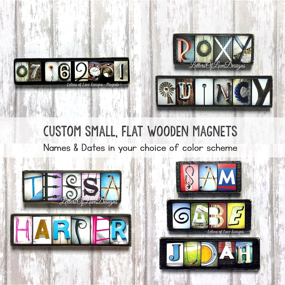 Custom Magnet Fridge Magnet Custom Name Magnet for Fridge, Refrigerator ...