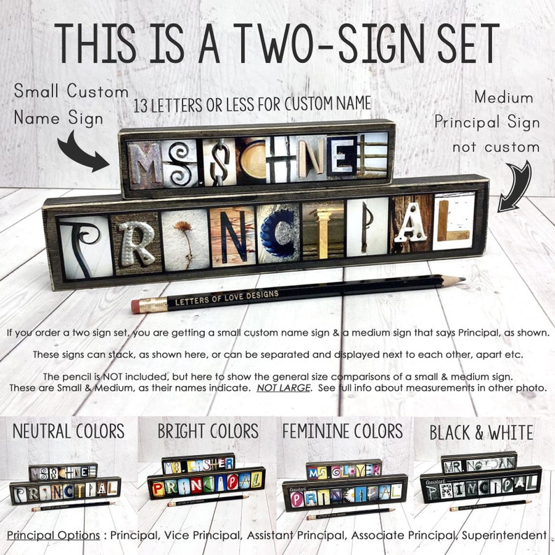 Principal Gift Assistant Principal Name Sign School Principal Teacher ...