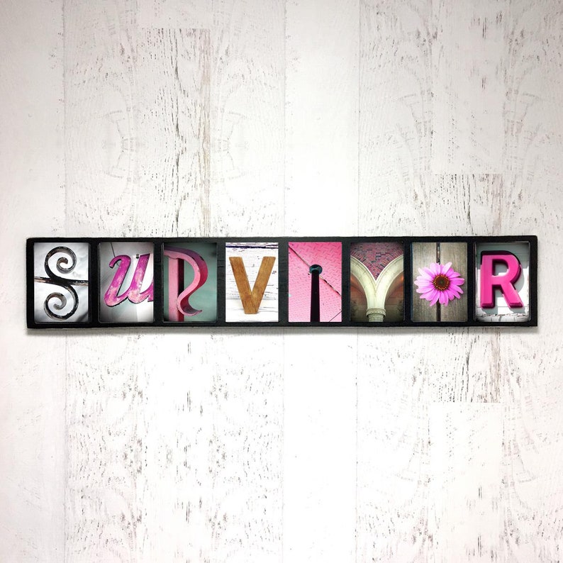 Breast Cancer Survivor Gift Survivor Sign Breast Cancer | Etsy