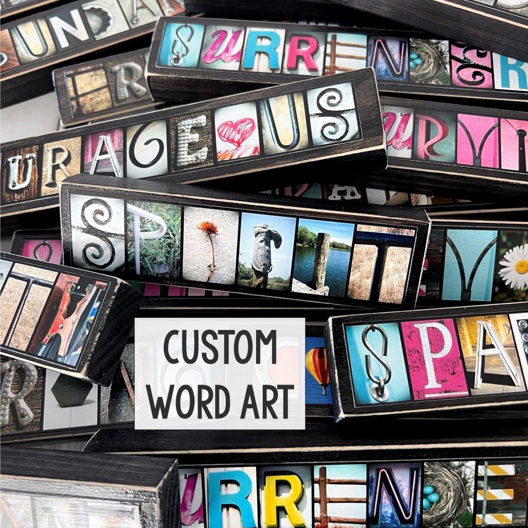 Custom Word Art, One Little Word of Life, 2025 Word of the Year 2025 ...