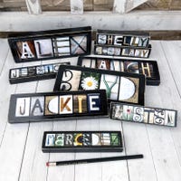 Wall Art Name Sign Created With Original Letter Art Alphabet ...