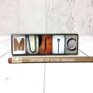 Music Gift, Music Wood Sign, Music Art, Musician Gift, Music Teacher ...