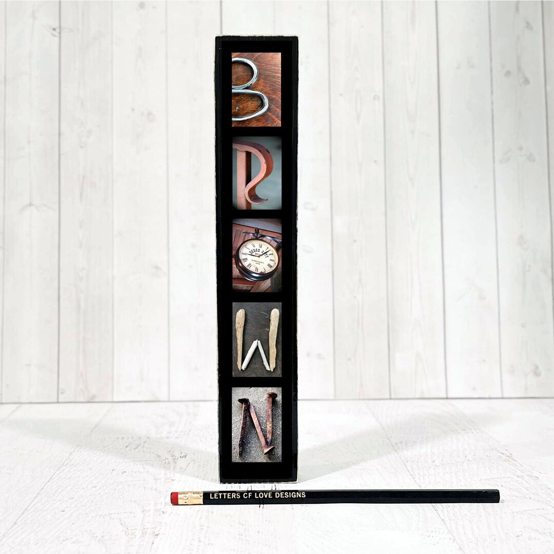 Vertical Custom Name Sign, Vertical Name, Vertical Sign, Personalized ...