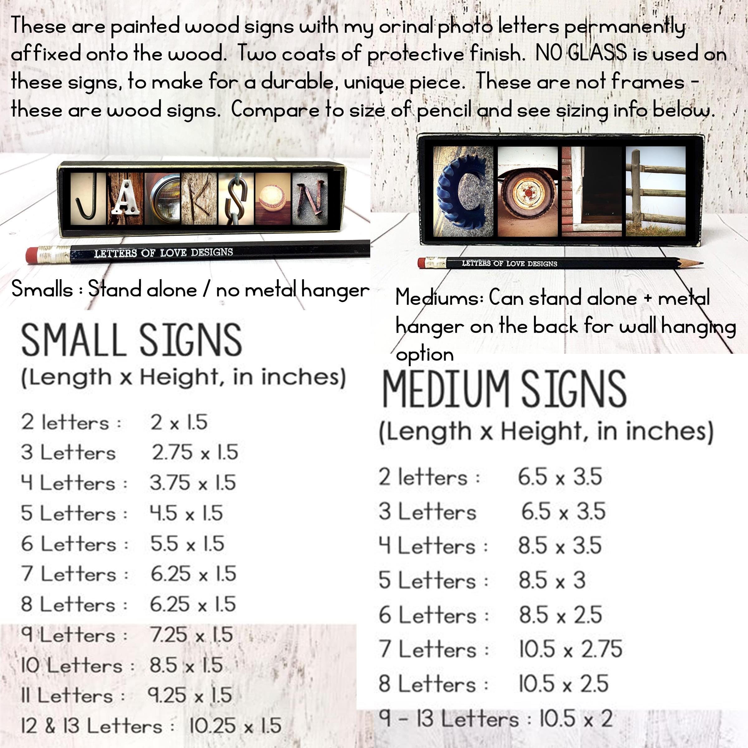 Smith Sign, Smith Family Sign, Smith Personalized, Letter Picture ...