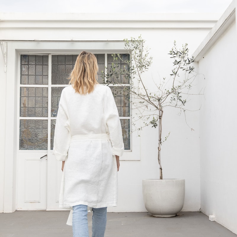Linen Robe - Etsy