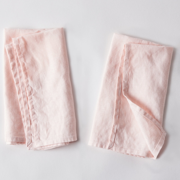 Pink Linen Napkins - Etsy