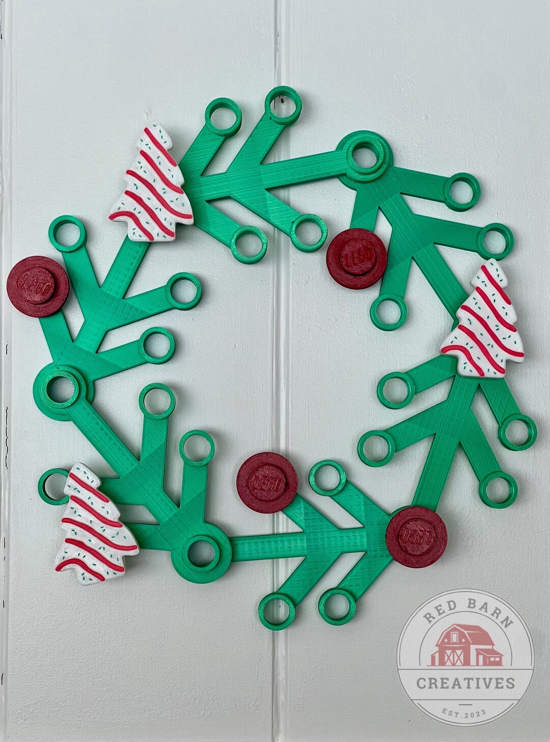 Lego - Inspired 3D Printed Wreath - Etsy