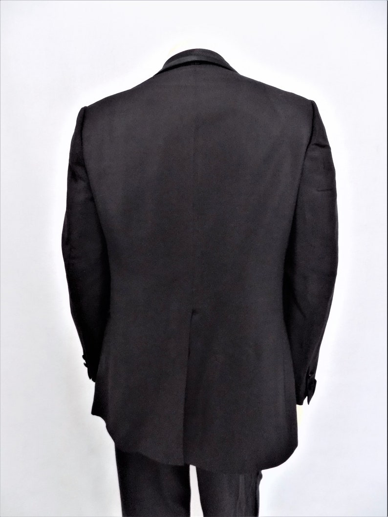 Vintage 70s Retro Prom Black Double Breasted Tux Tuxedo Jacket | Etsy