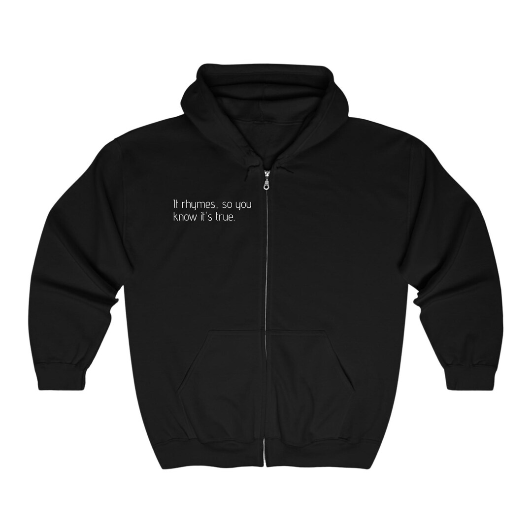 Rhyme Time Hoodie Sweatshirt - Poetry Lover Gift, Rhyming Poet Apparel ...